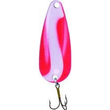 Rainbow Plastics Lil' Lightning Spoon Lure, Chartreuse/Fluorescent Red ...