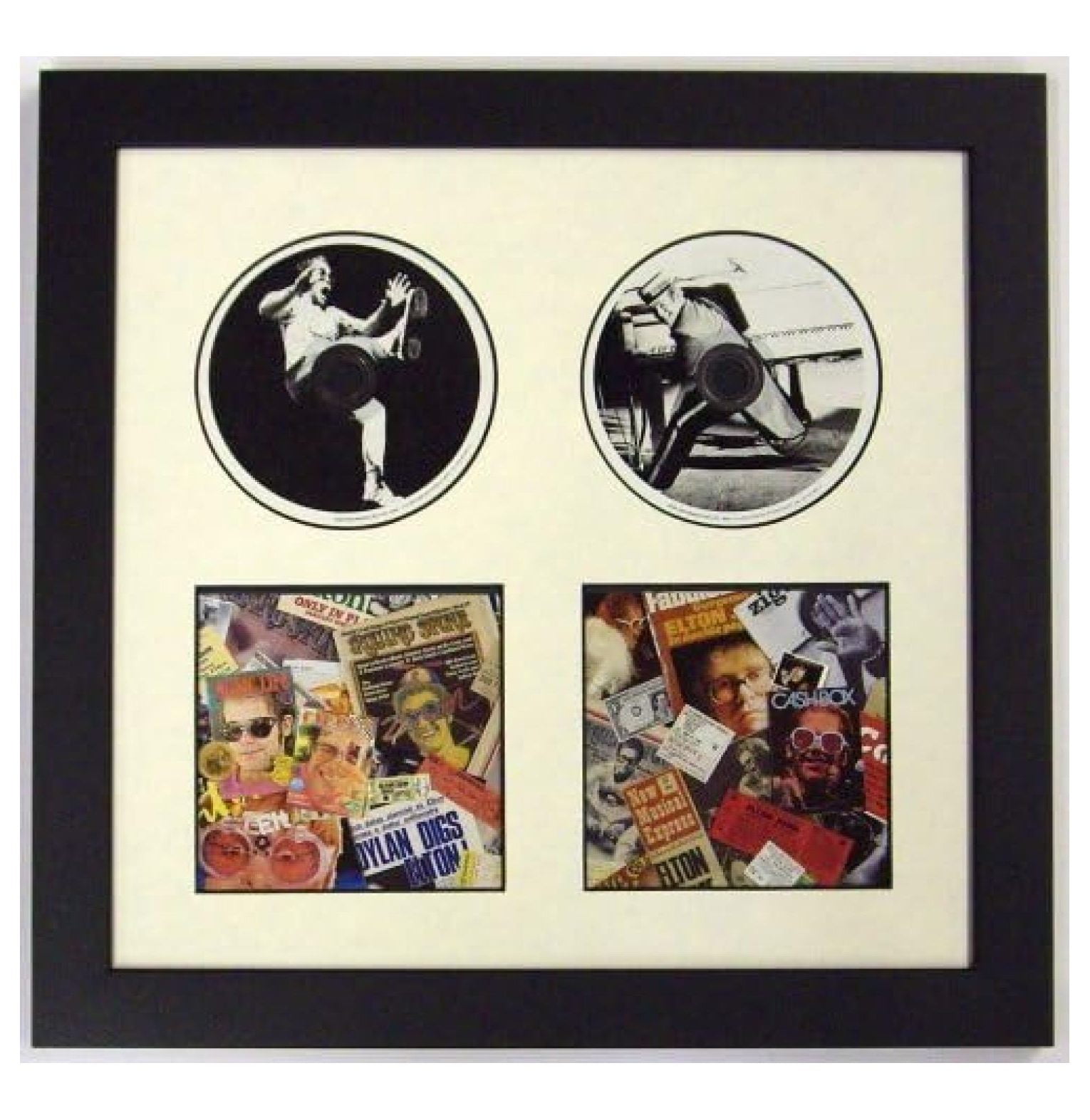 Double and Double Booklet Frame - Featuring White Mat Design Glass ...