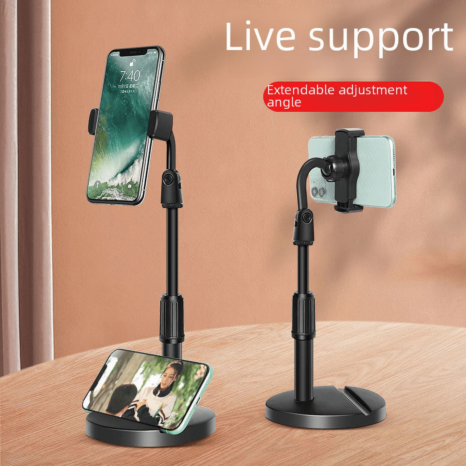 Double card slot disc telescopic 360-degree rotating mobile phone lazy ...