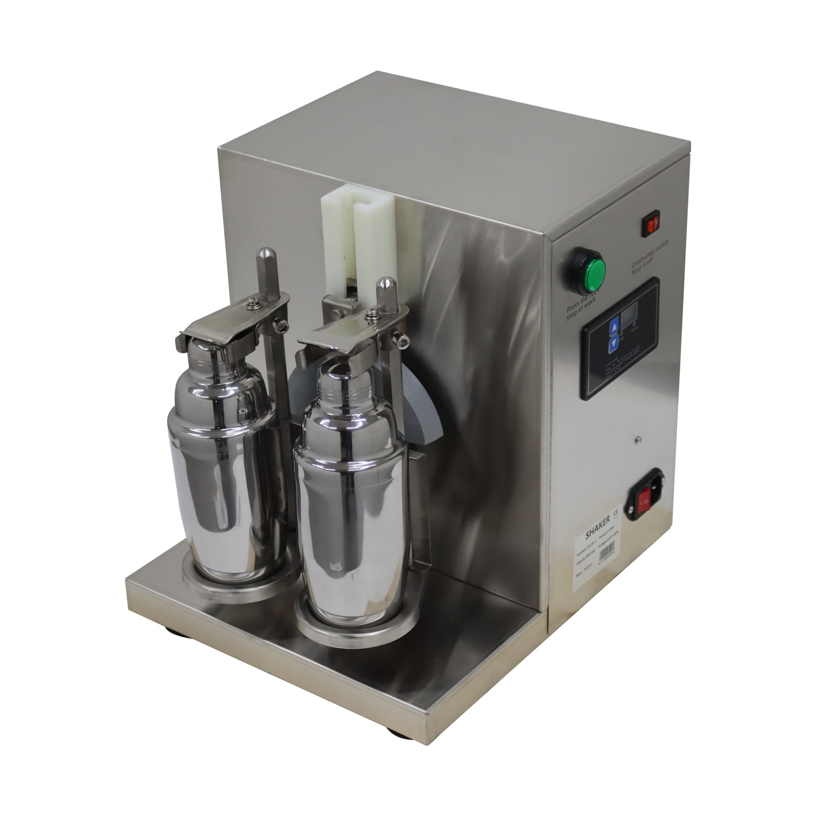 Double-cup Auto Milk Tea Shaker Shaking Machine with 2pcs 750ml ...