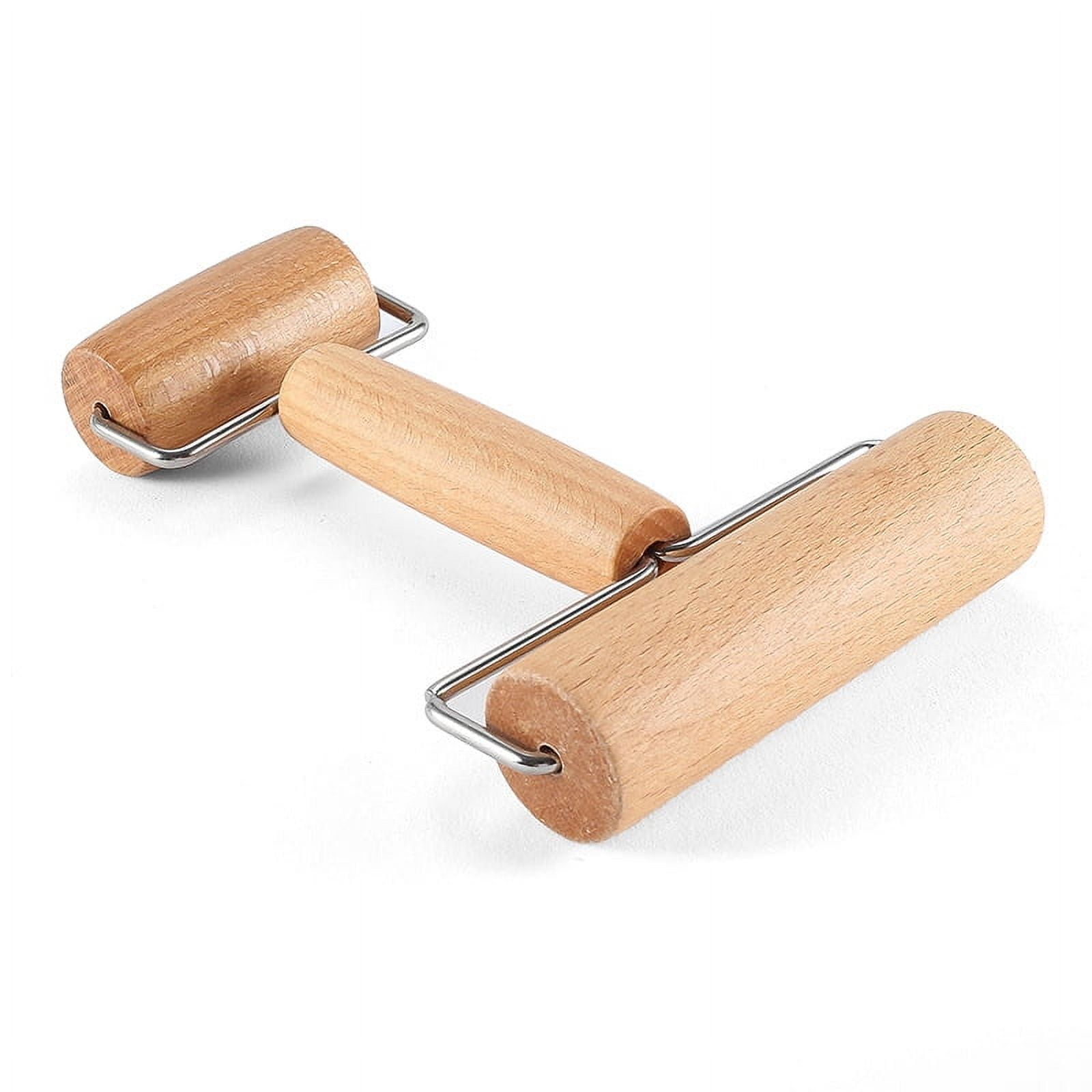 Double-headed Polymer Clay Roller Wooden Handle Rolling Pottery Ceramic ...