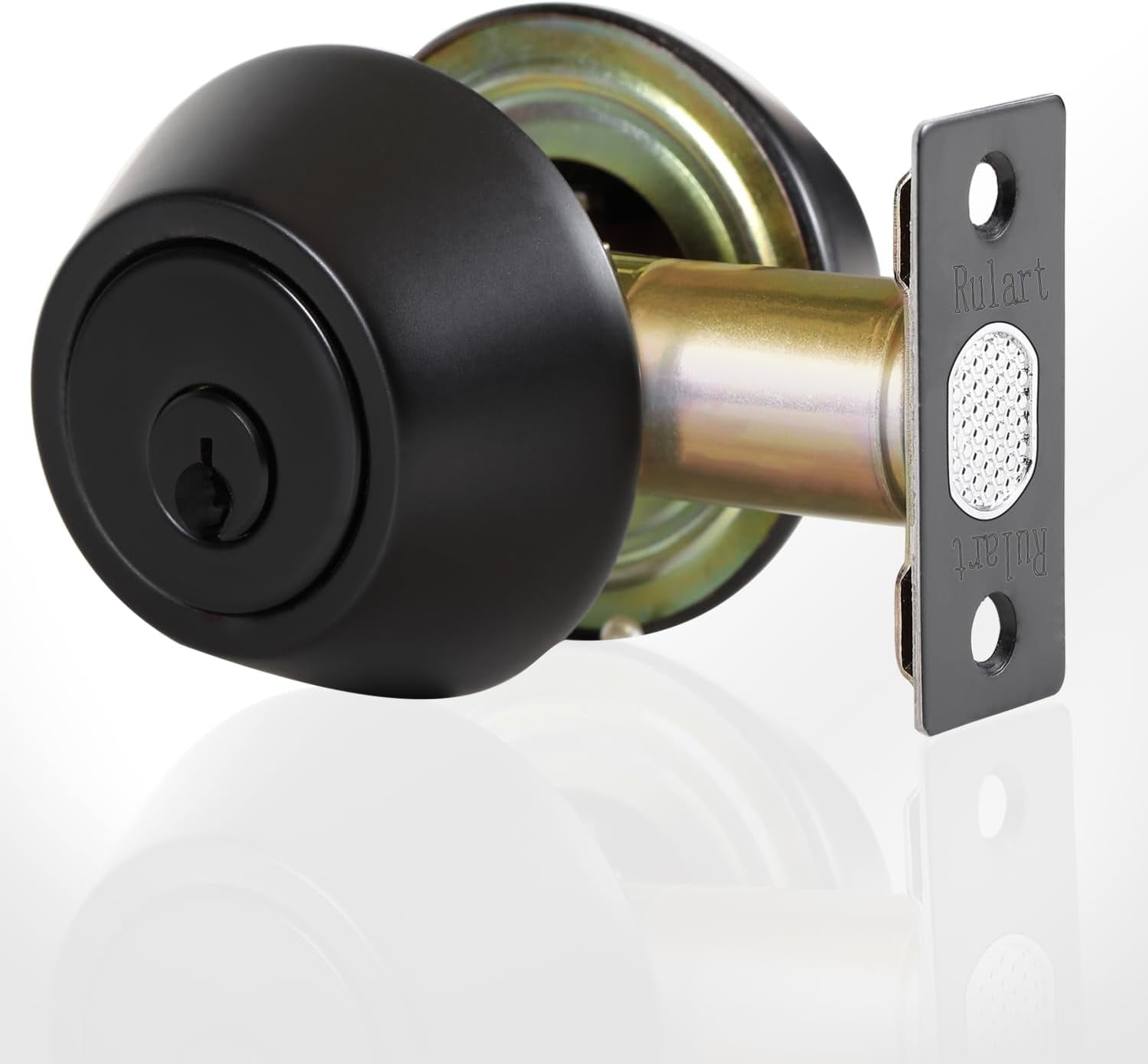 Double keyed Deadbolt Lock - Keyed on Both Sides, 2-Way Adjustable ...