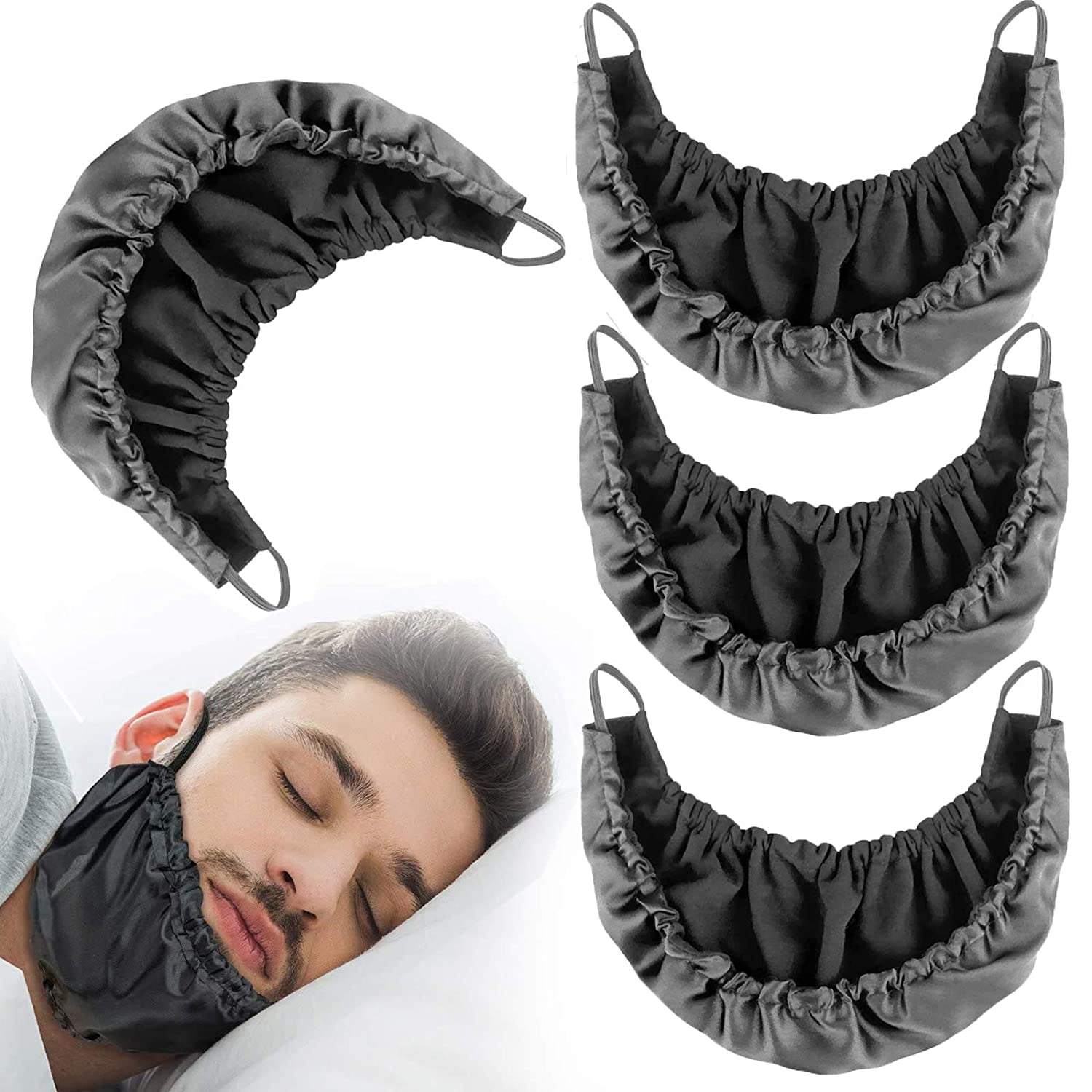 Double layer Beard Bib,3PCS Mens Beard Covers Beard Bandana Beard Apron ...