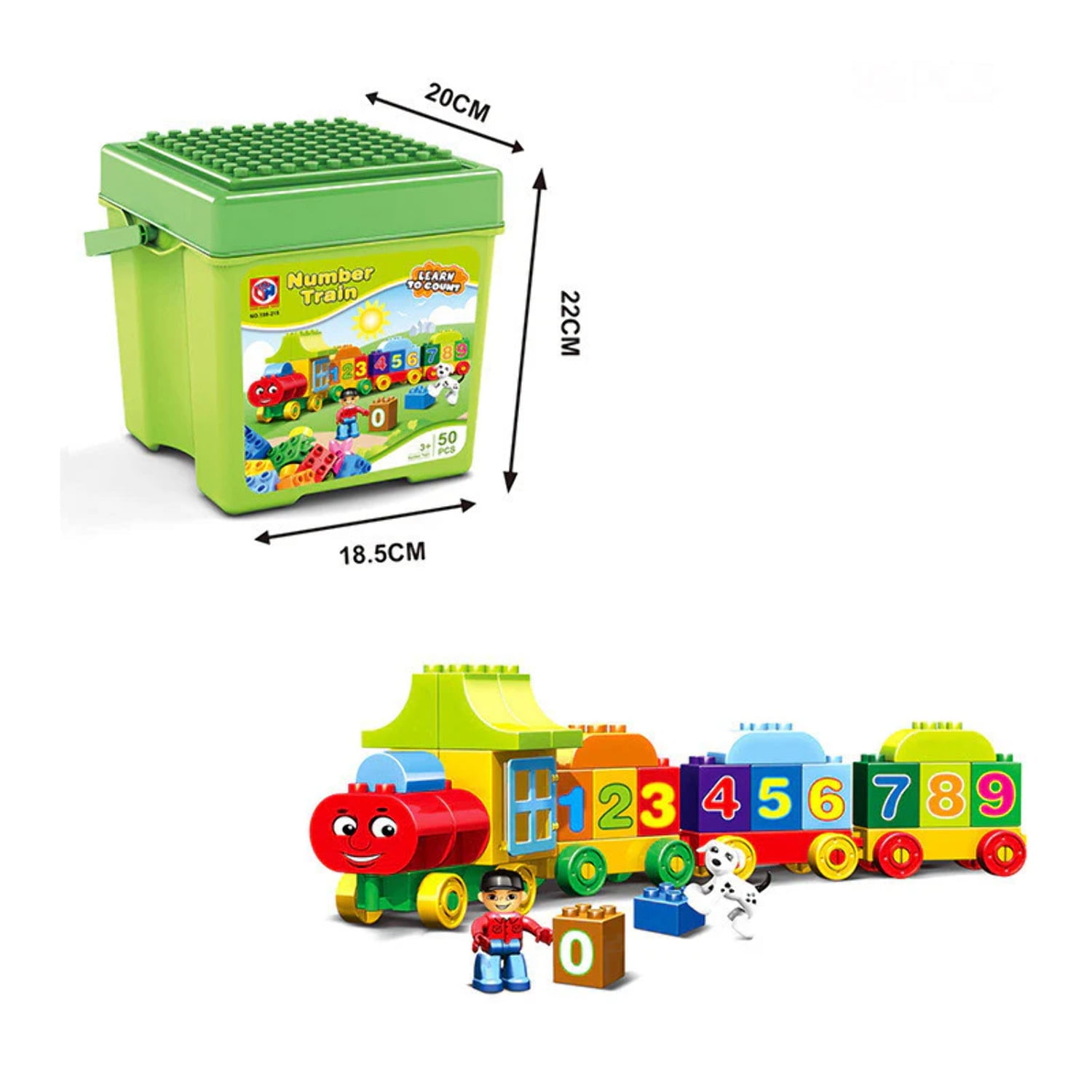 Double-layer Building Blocks Large City Train Large Particle Building ...