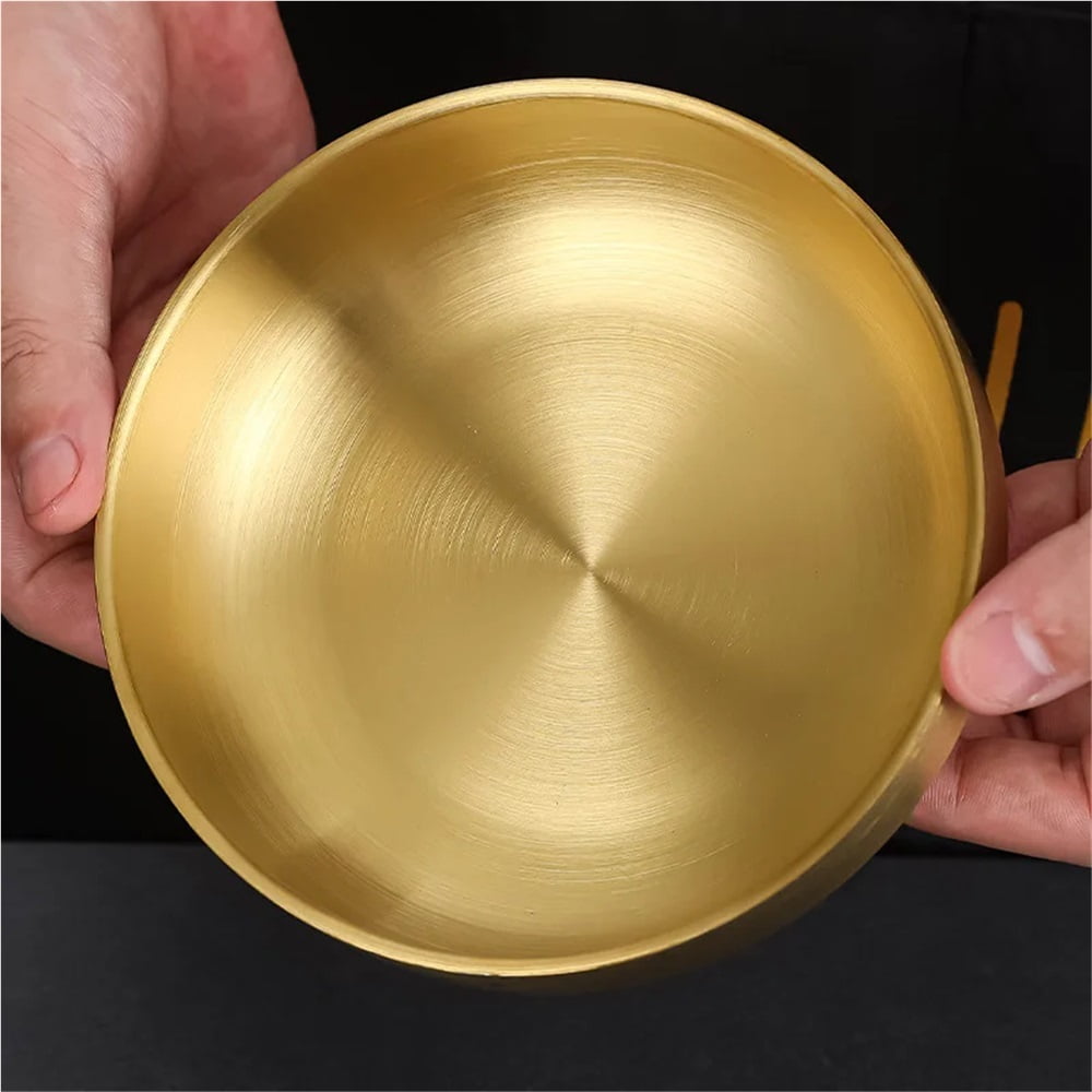 Double-layer Korea 304 Stainless Steel Bowls Rice Noodle Dishes ...