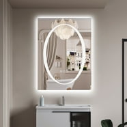 Free Shipping! Keonjinn 48'' x 28'' LED Bathroom Mirror, Wall Mounted ...