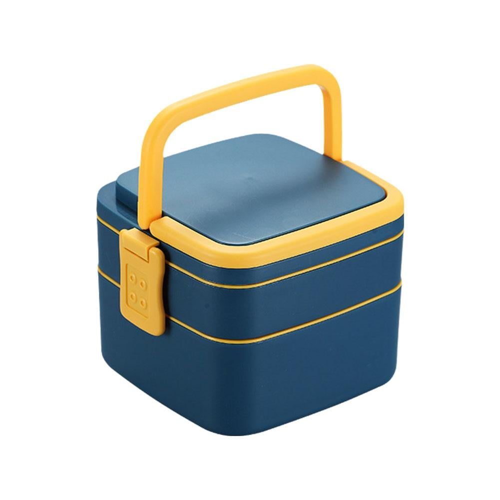 Double-layer Lunch Box Portable Microwave Food Box Picnic Fruit ...