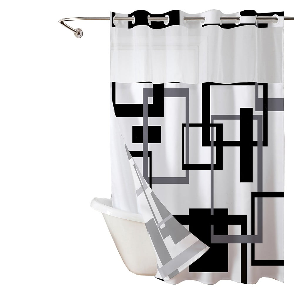 Double-layer Shower Curtain:Waterproof and Moisture-proof,Elegant and ...