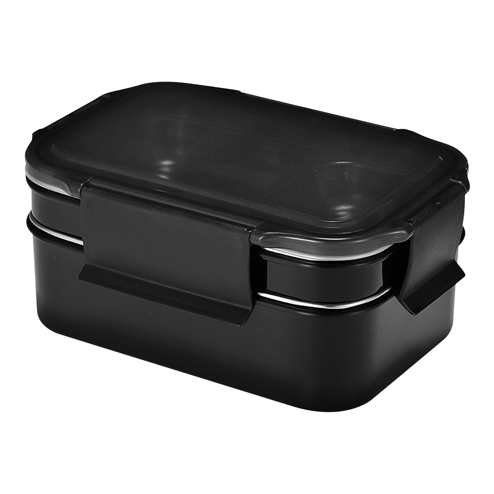Double-layer Stainless Steel Lunch Container Bento Box 7.1'' x 5.9''x 3 ...