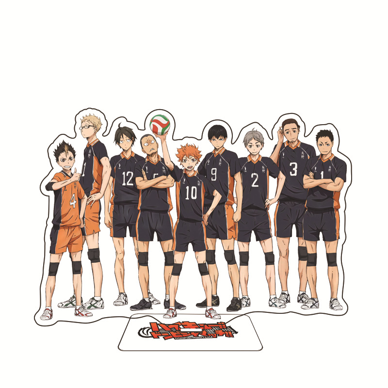 [Double-layer double-sided] Haikyu standing brand, Yingshan ornament ...