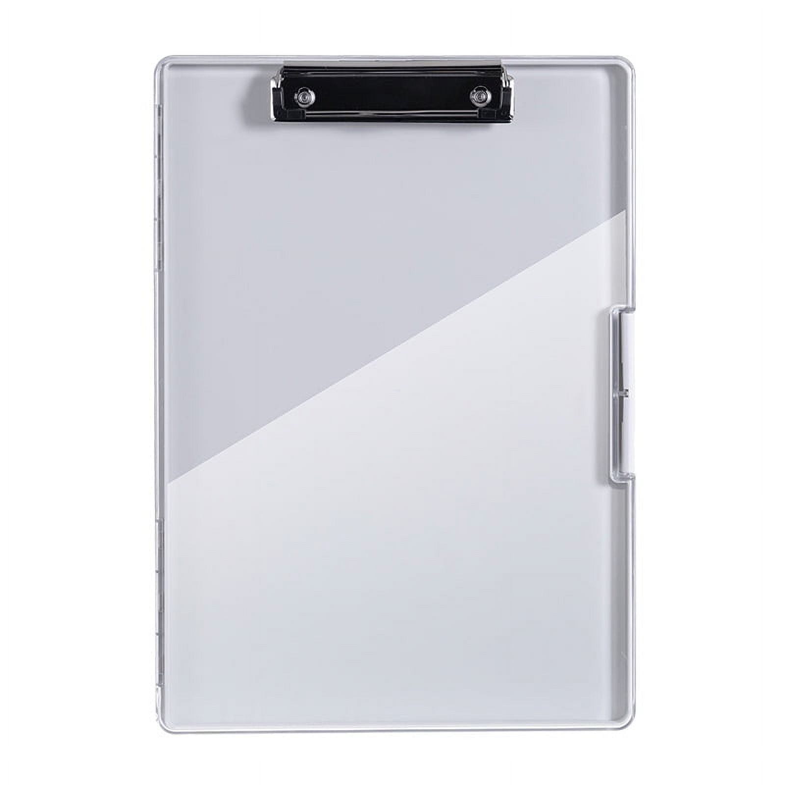 Double-layer transparent file box A4 data box plastic writing board ...
