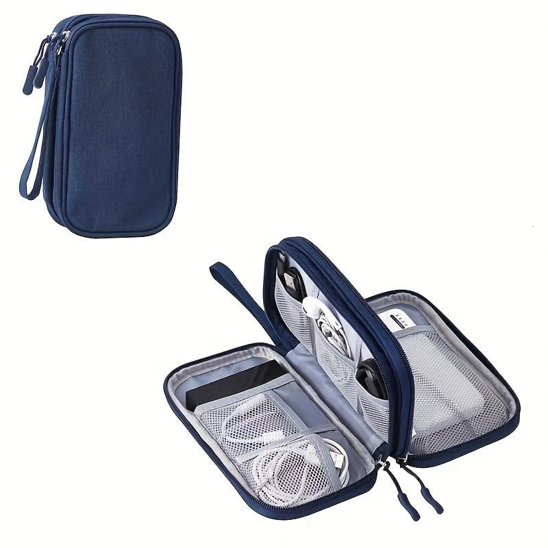 Double layer travel cable classification storage box, multifunctional ...