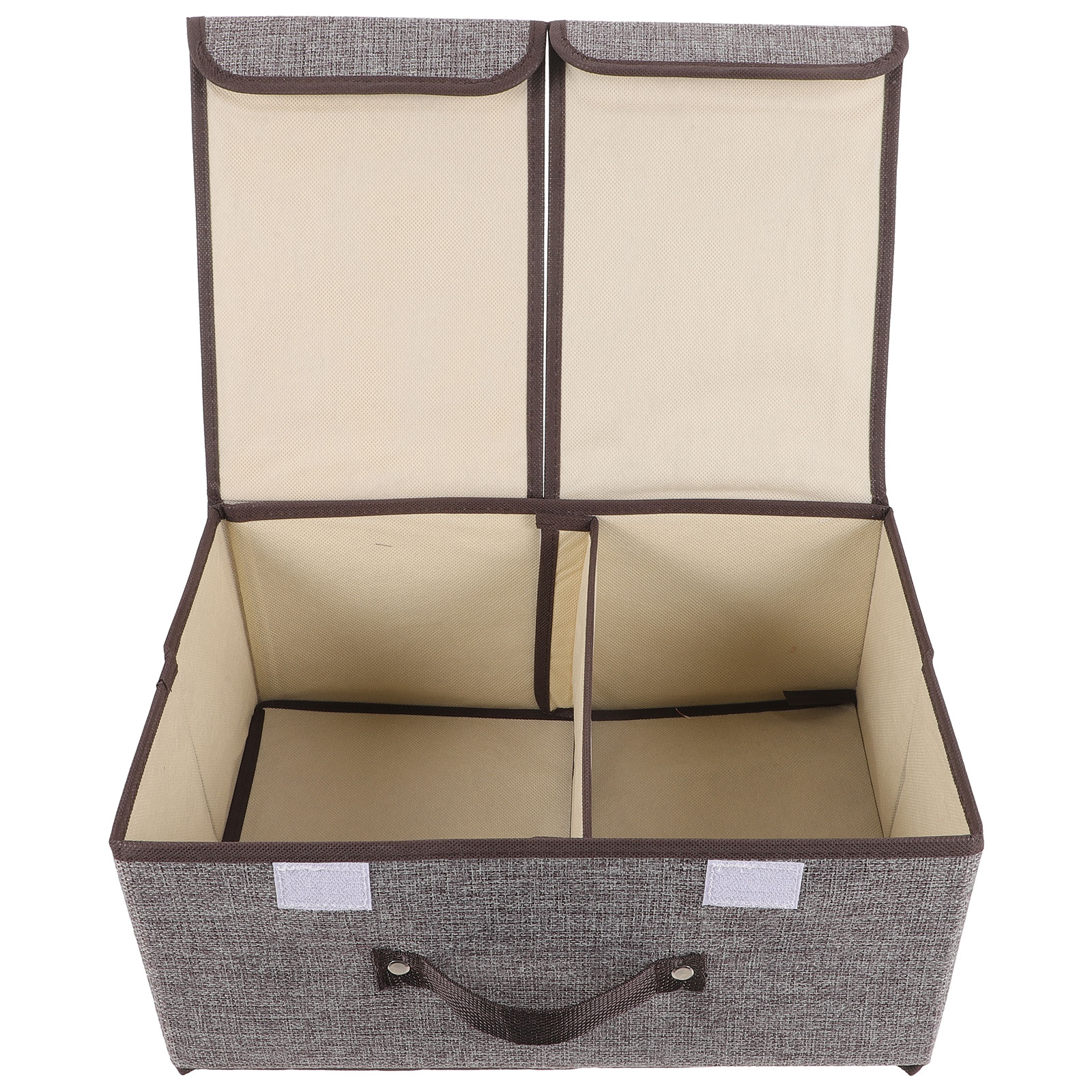 Double-lid Storage Box Laundry Baskets Desktop Container Foldable ...