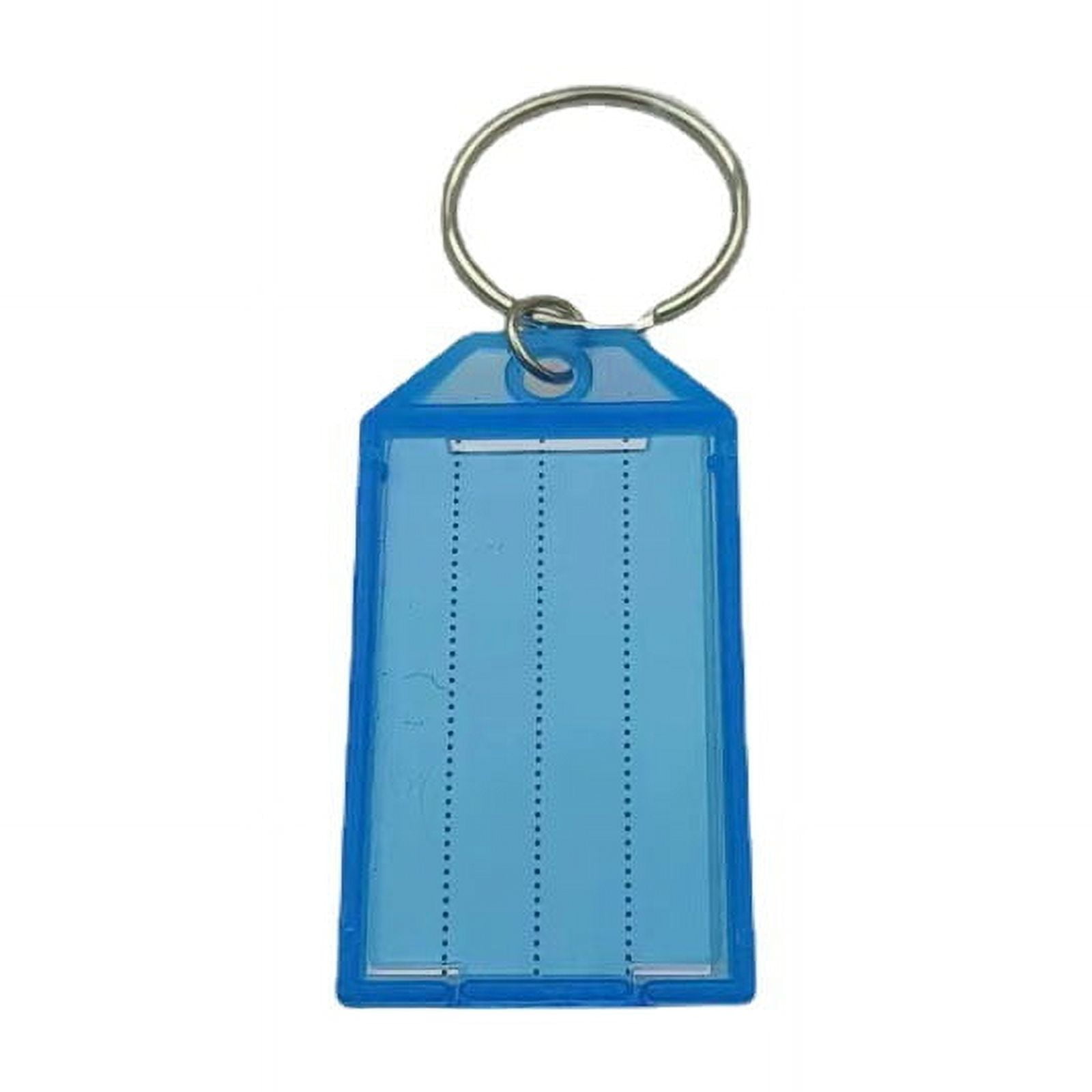 Double ring clamshell transparent plastic key card convenient key chain ...