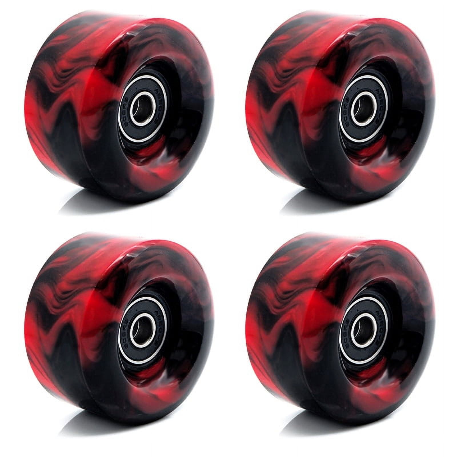 Double-row roller skates color mixing wheel double-color non-luminous ...