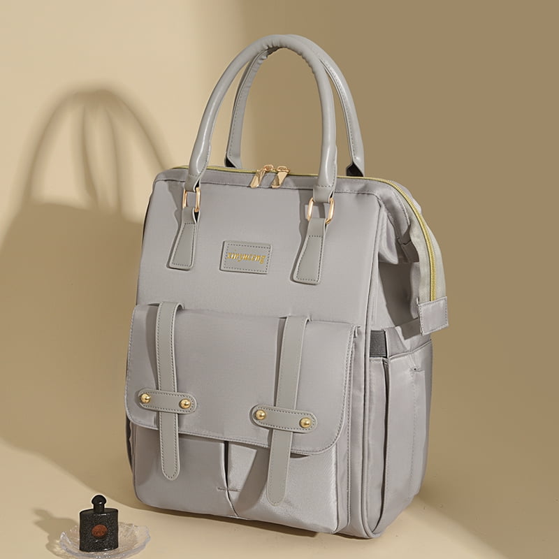Double shoulder mommy bag printing multi-functional mother and baby bag ...