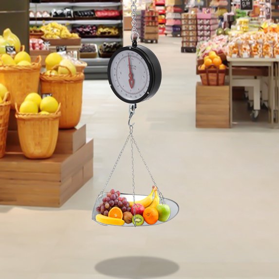 Double-sided Dial Hanging Scale 10kg/22lbs Circular Supermarkets ...