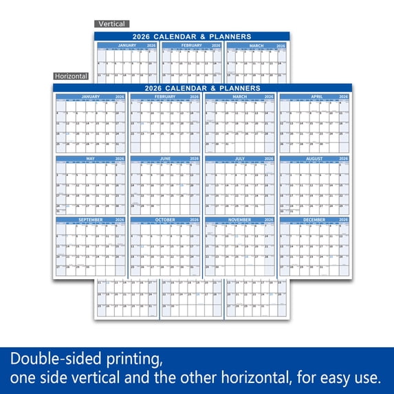 Double-sided Erasable Wall Calendar, Reusable Schedule Planner for Home ...
