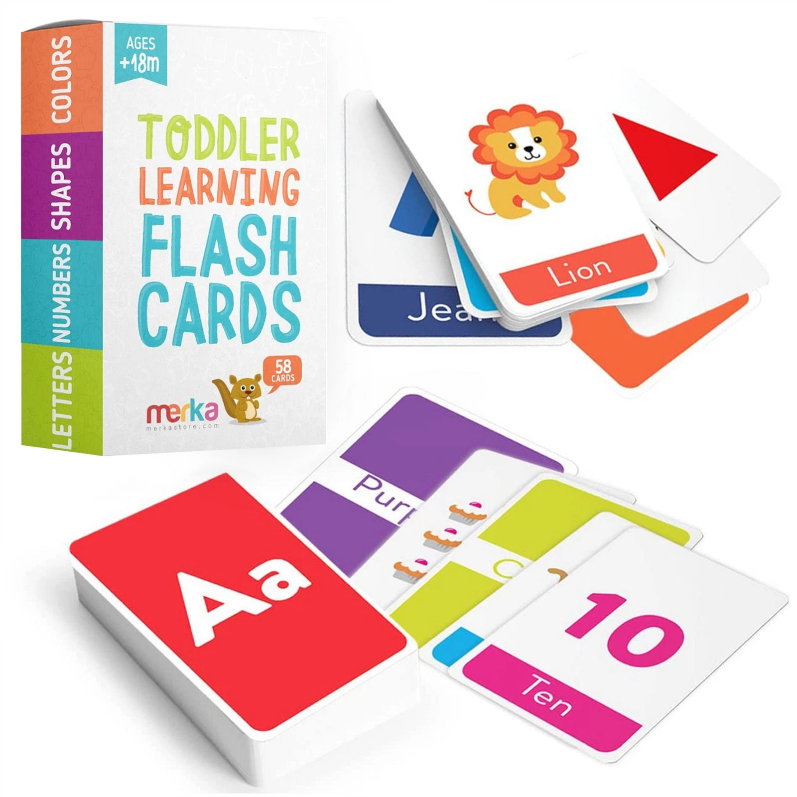 Double-sided Flashcards - ABC, Colors, Shapes, Numbers - Walmart.com