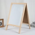 Double-sided Foldable Easel Wooden Writing Board Blackboard Drawing ...