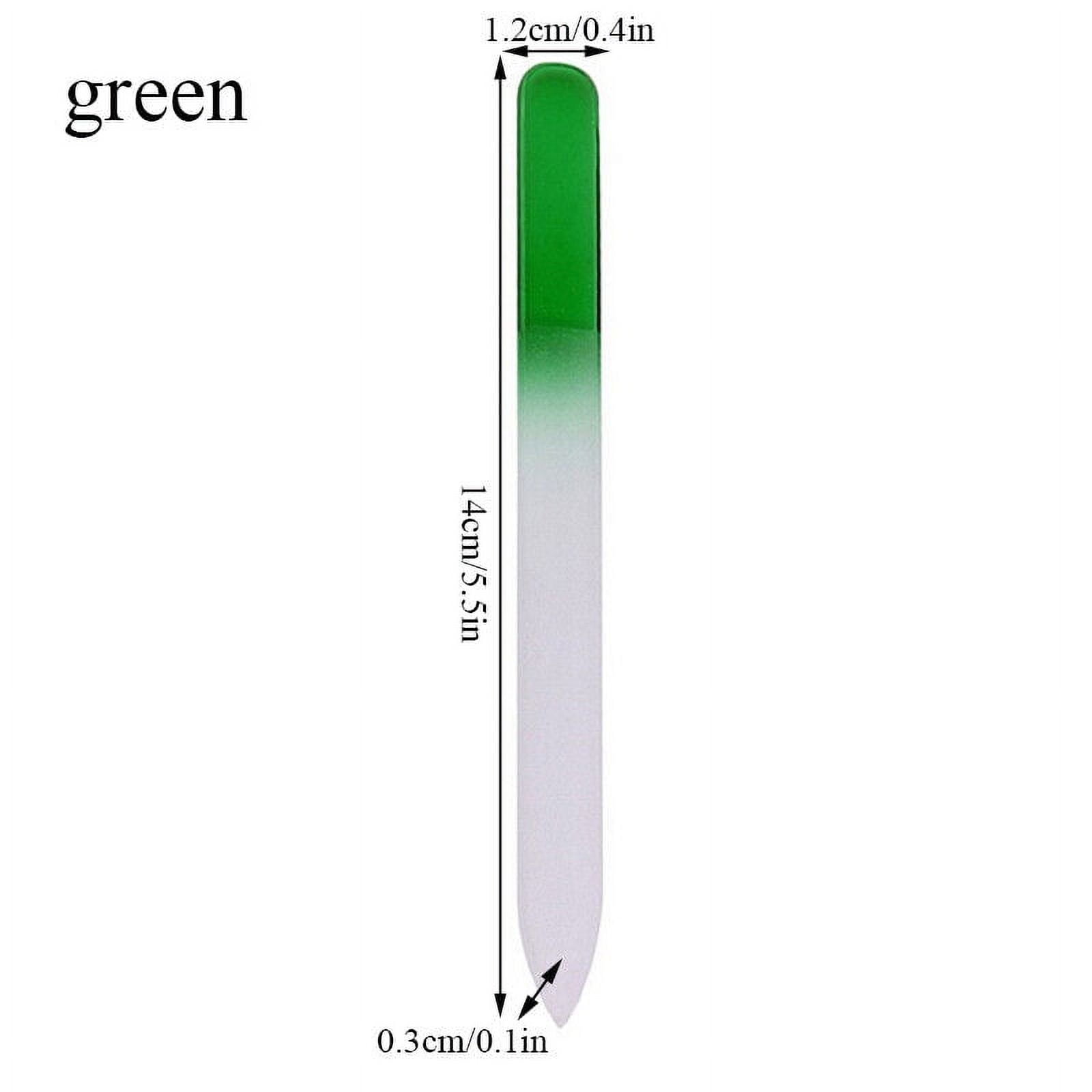 Double-sided Glass Finger Nail File with Case Pedicure Fingernail File ...