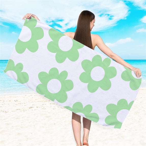 Double-sided Printed Beach Towel Superfine Fiber Adult Swimming Bath ...