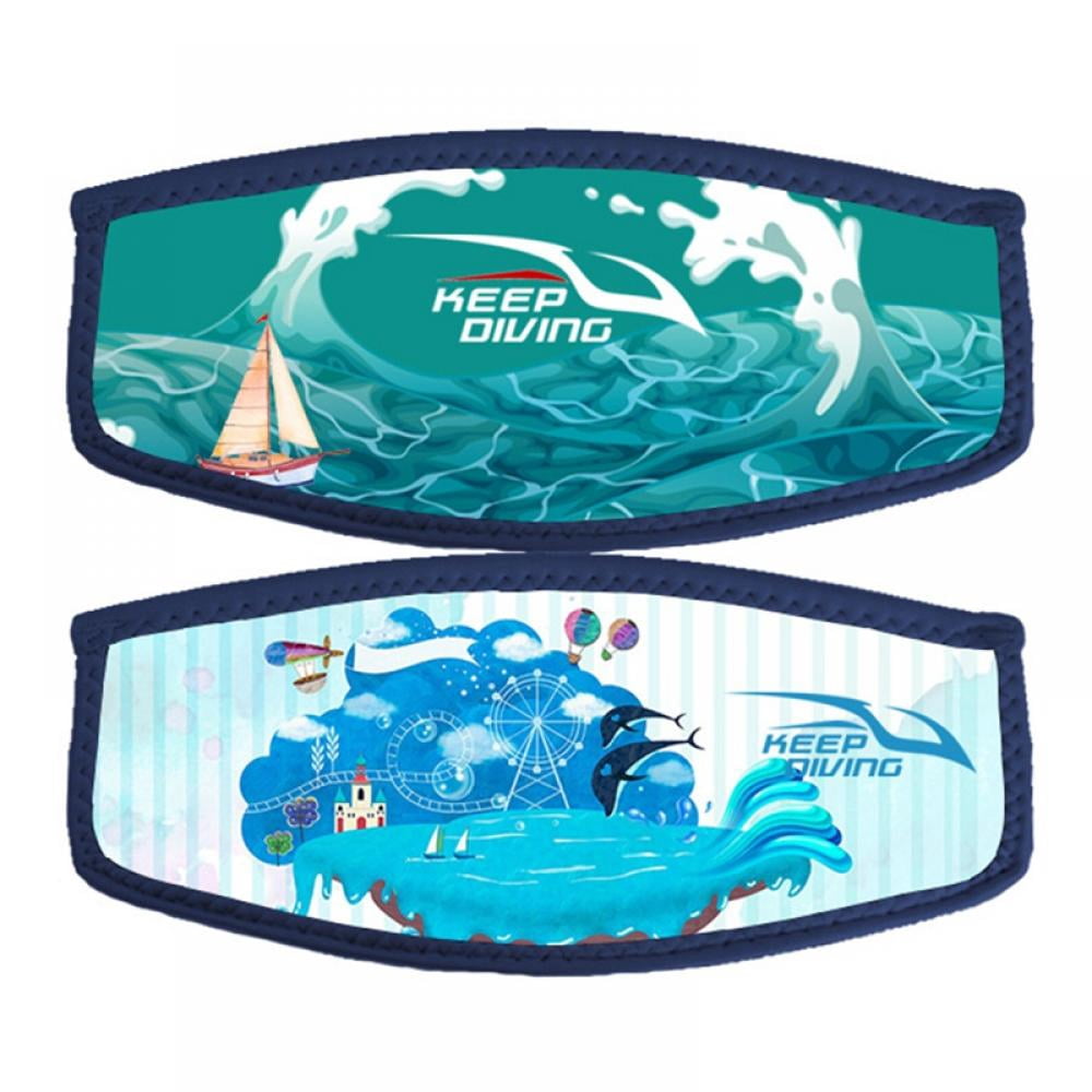 Double-sided Printed Headband Diving Mask Slap Straps for Diving And ...