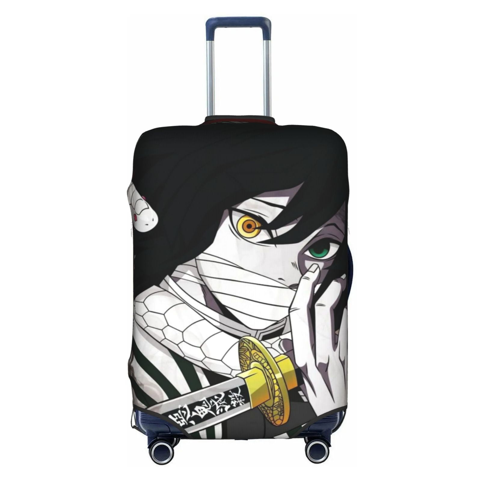 Double-sided Printed Luggage Cover Demon Slayer Iguro Obanai Travel ...