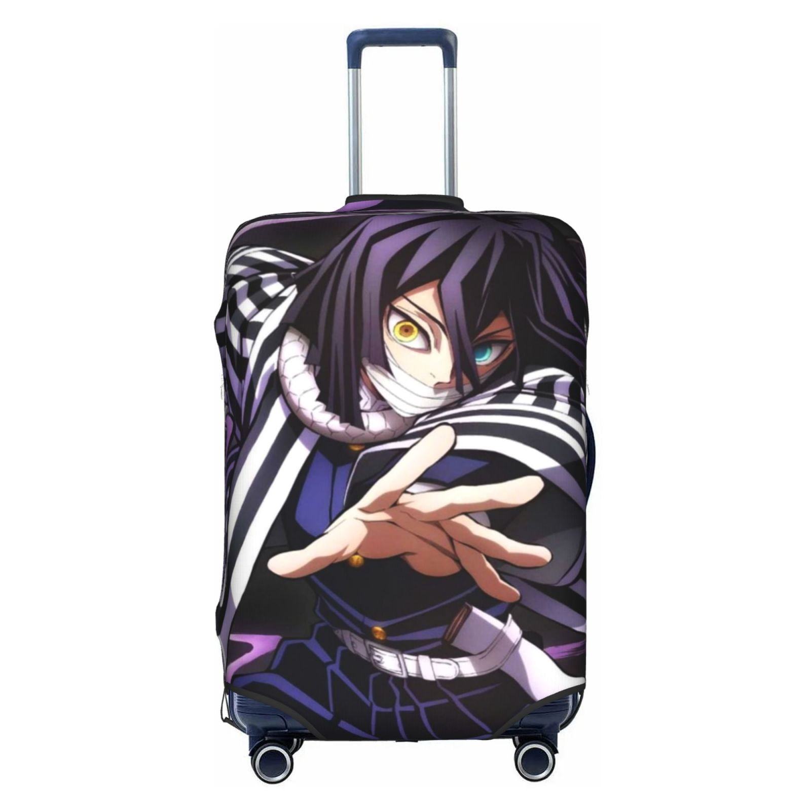 Double-sided Printed Luggage Cover Demon Slayer Iguro Obanai Travel ...