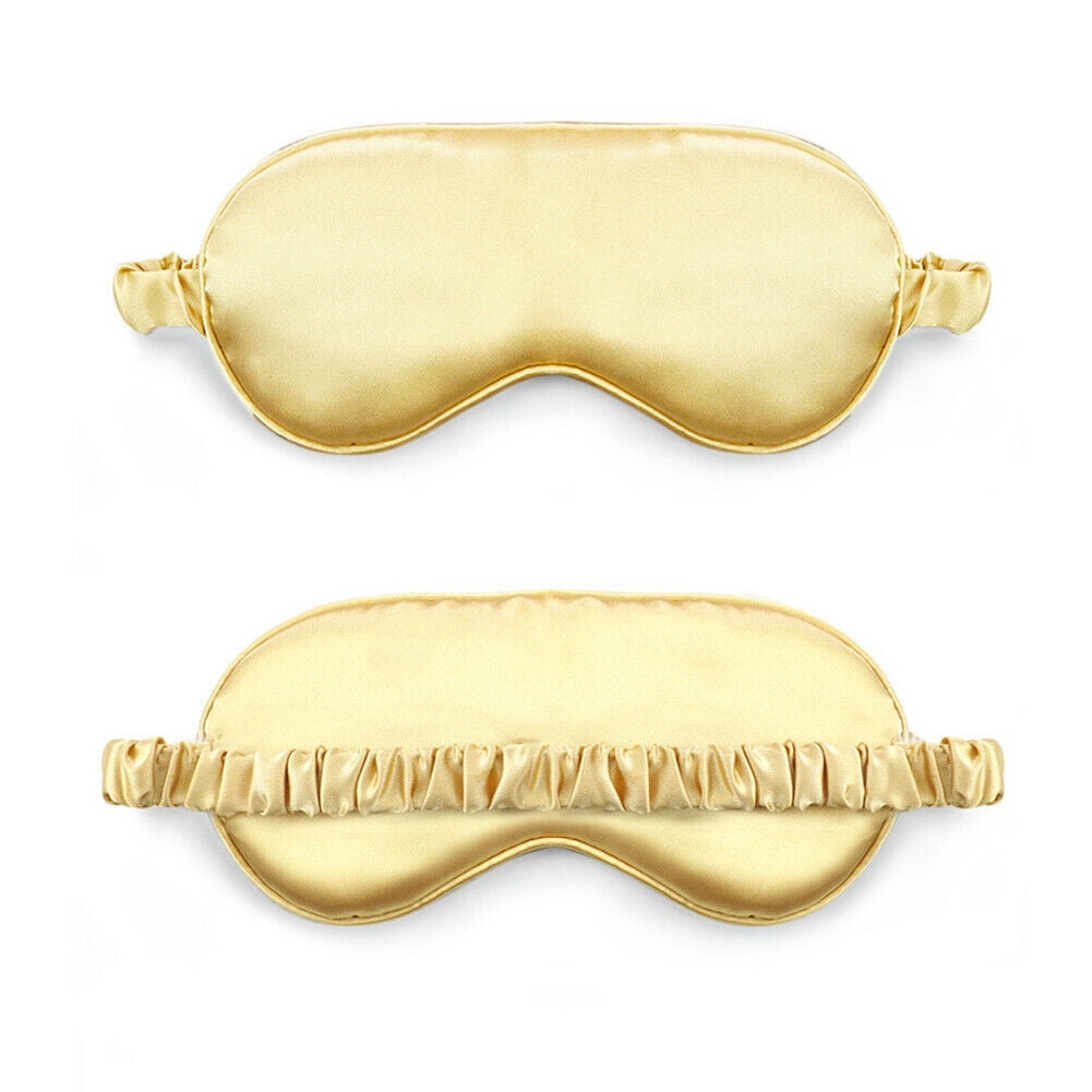 Double-sided Satin Silky travel Sleep Eye Mask Cover Padded Blindfold ...
