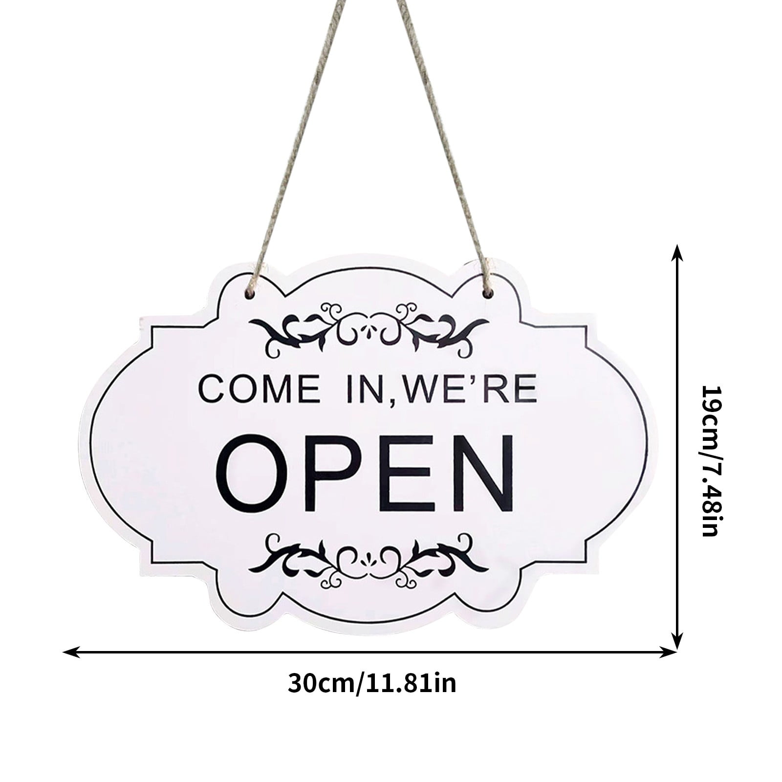 Double-sided Sign Shop Hint Sign Shop Decoration Door Number Wooden ...