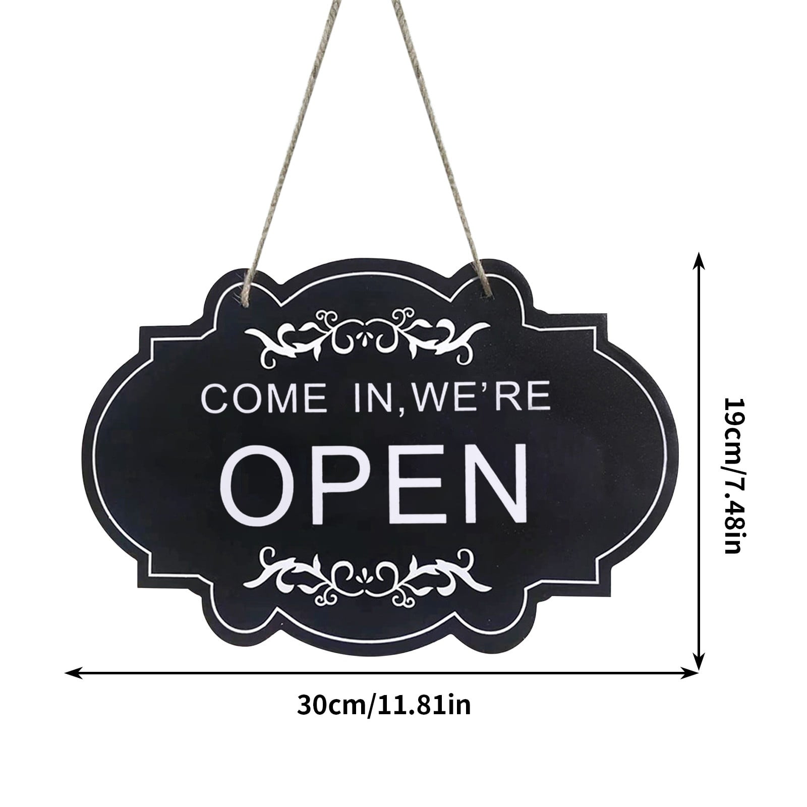 Double-sided Sign Shop Hint Sign Shop Decoration Door Number Wooden ...