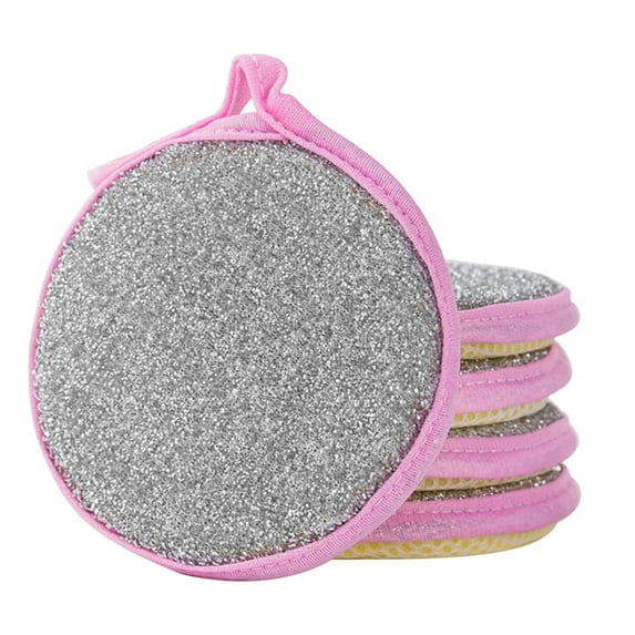 Double-sided Sponge Scrub Bowl Brush Pot Kitchen Cleaning Cloth ...