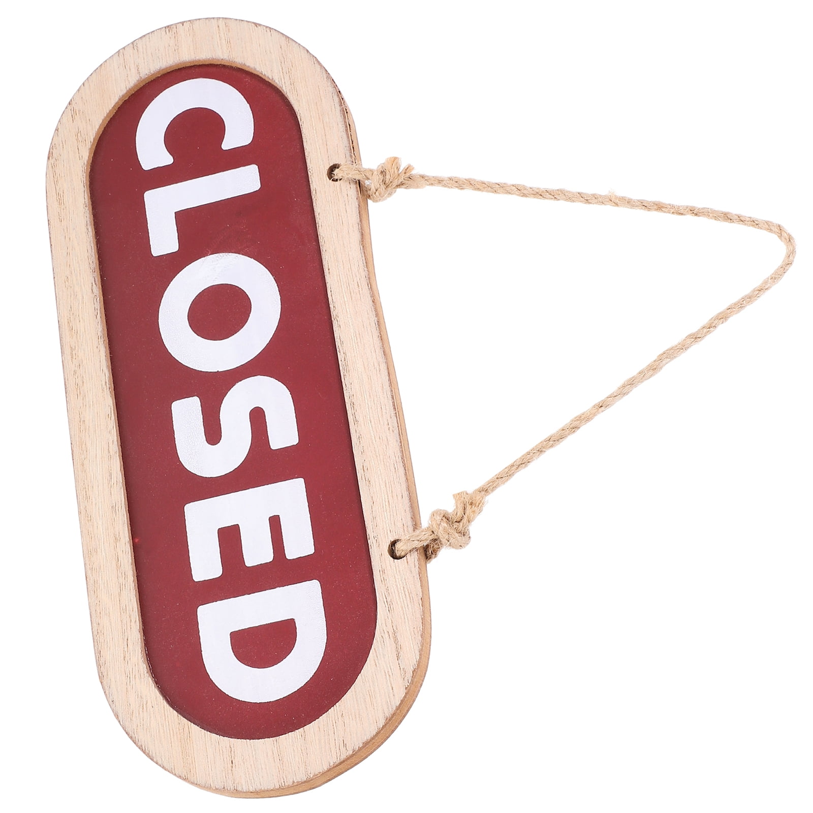 Double Sided Wood Open Closed Business Sign 1 Set Hanging Door Sign ...