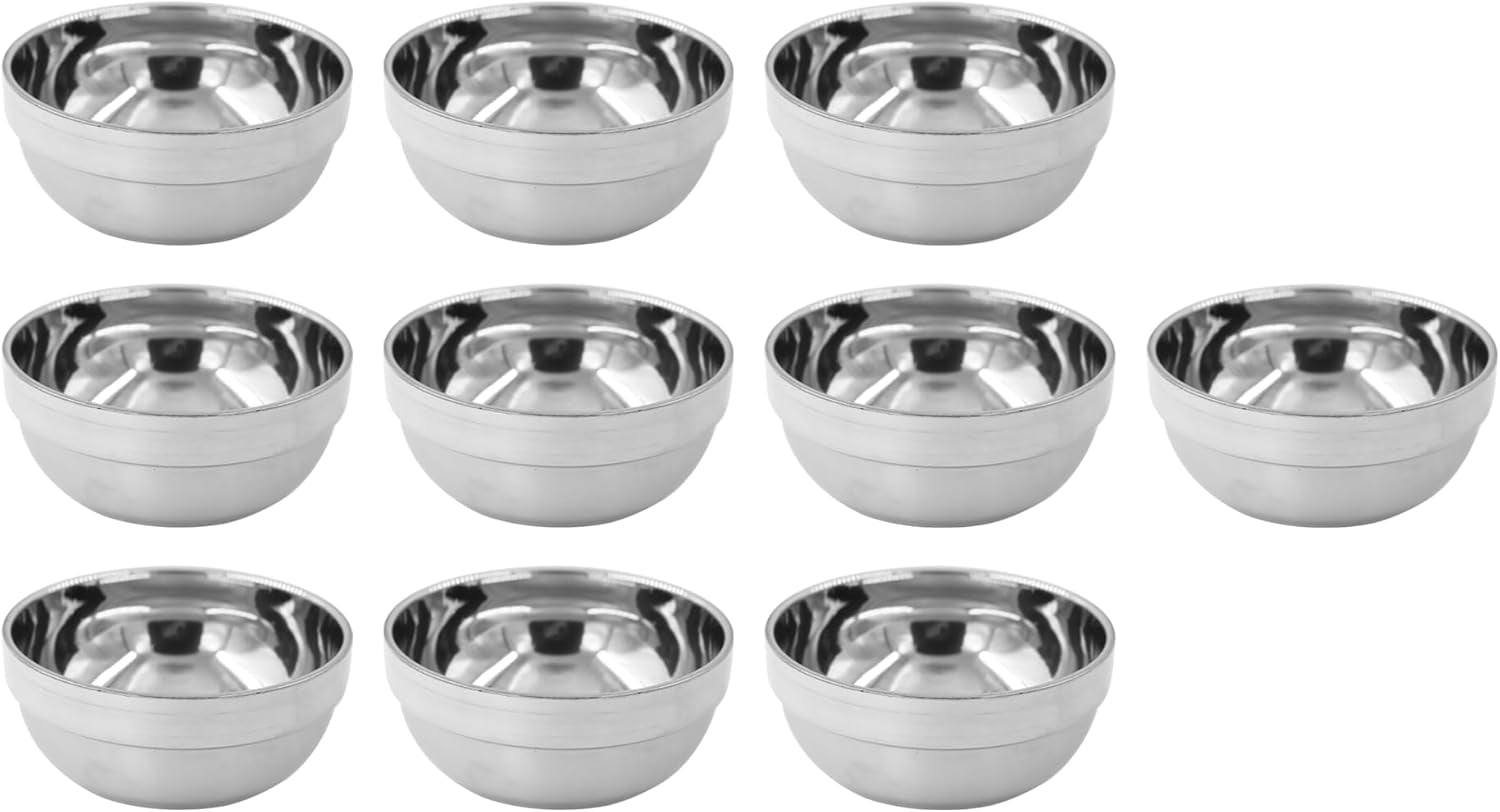 Double-walled Insulated Bowls, 304 Stainless Steel Snacks Bowls ...