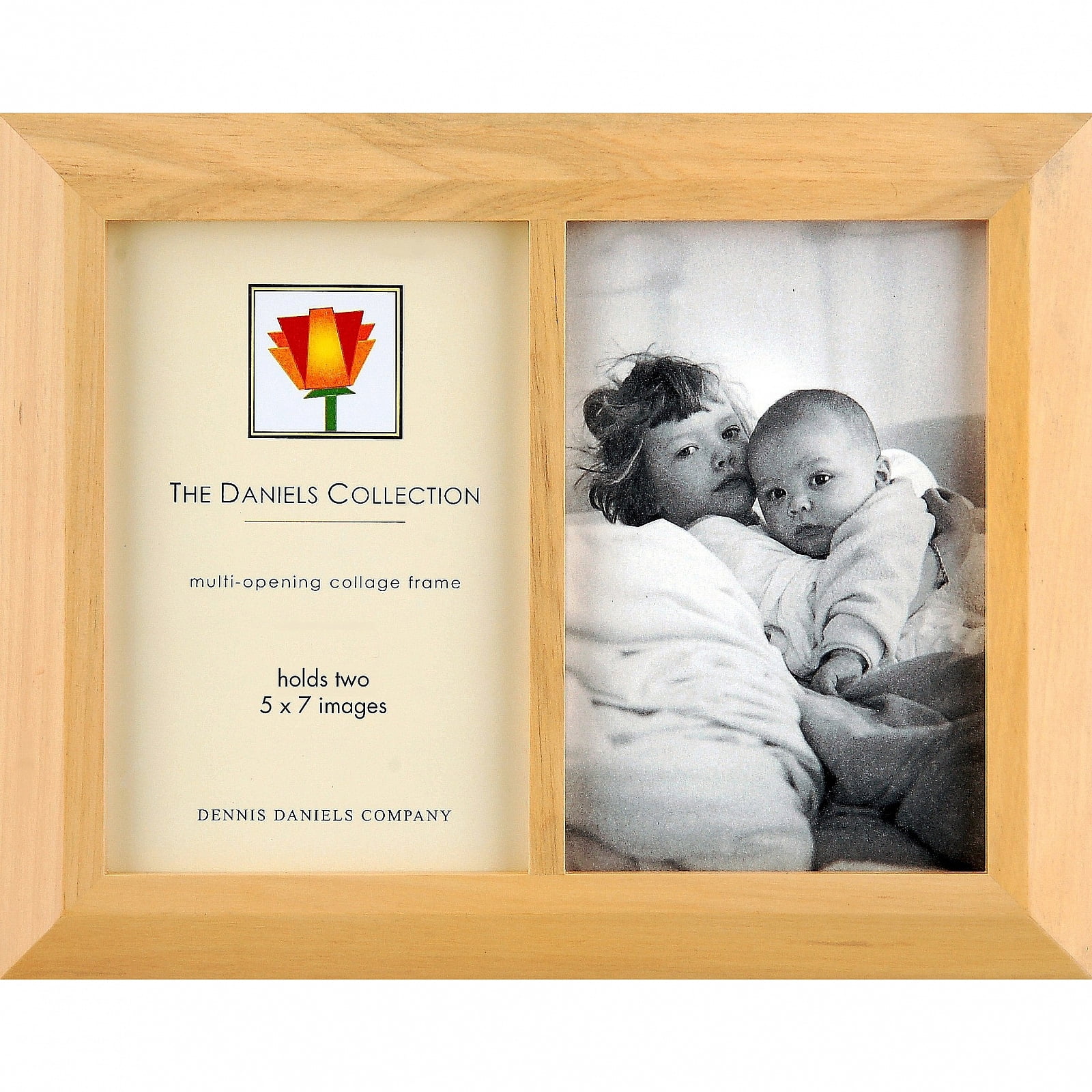 Double wood side-by-side collage in natural oak by Dennis Daniels - 5x7 ...