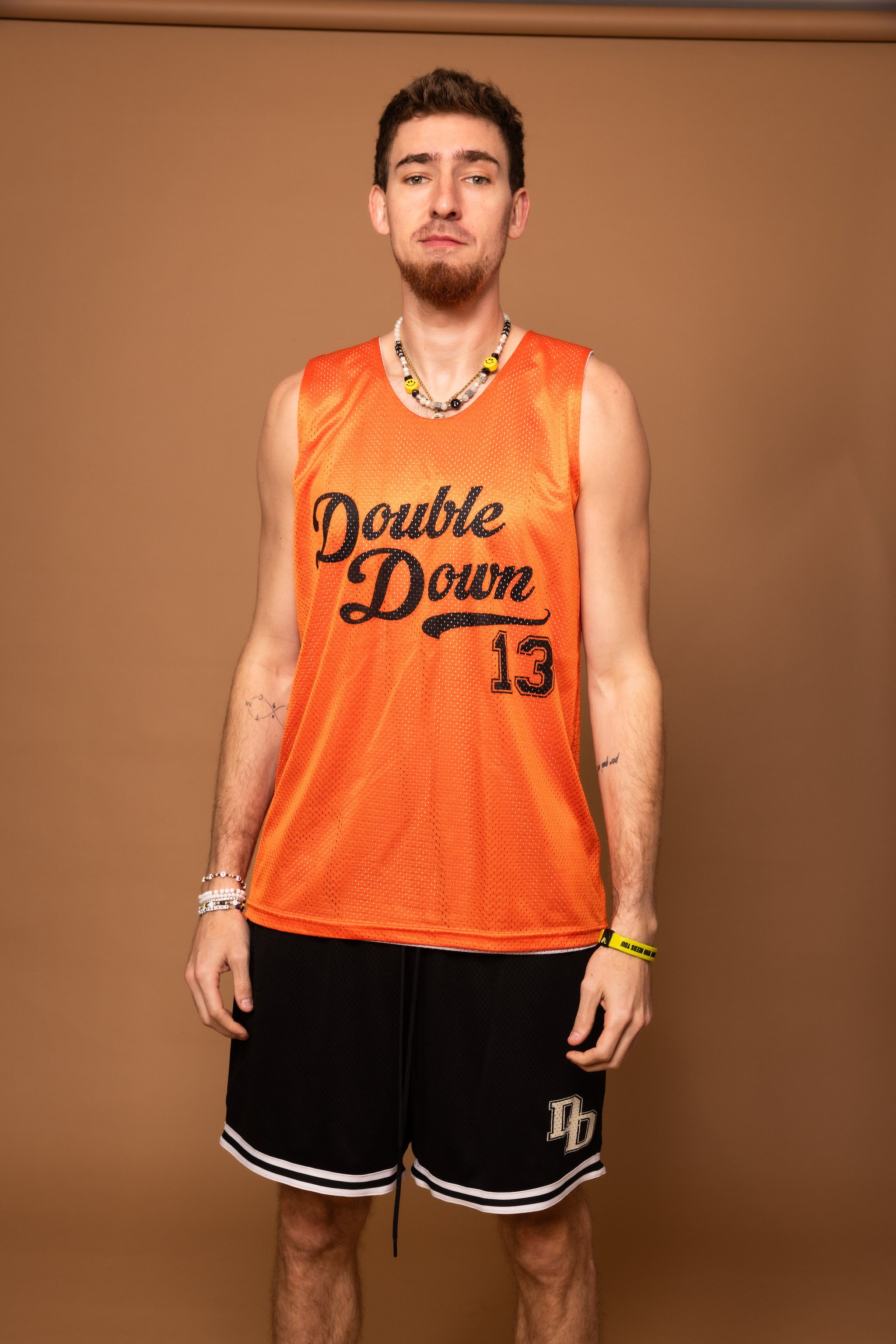 DoubleDown- Basketball Jersey Orange - Walmart.com