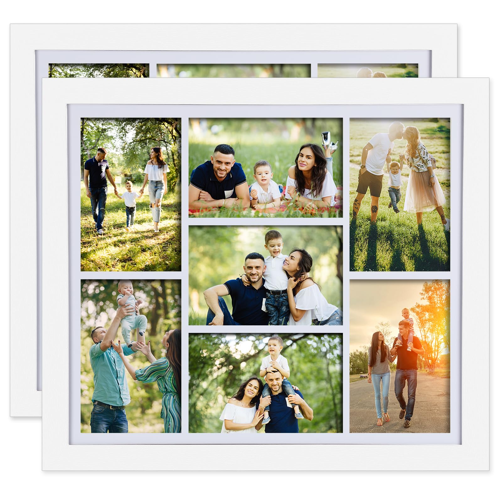 DoubleFill 2 Pack 4 x 6 Picture Frame Picture Frame with 7 Openings ...