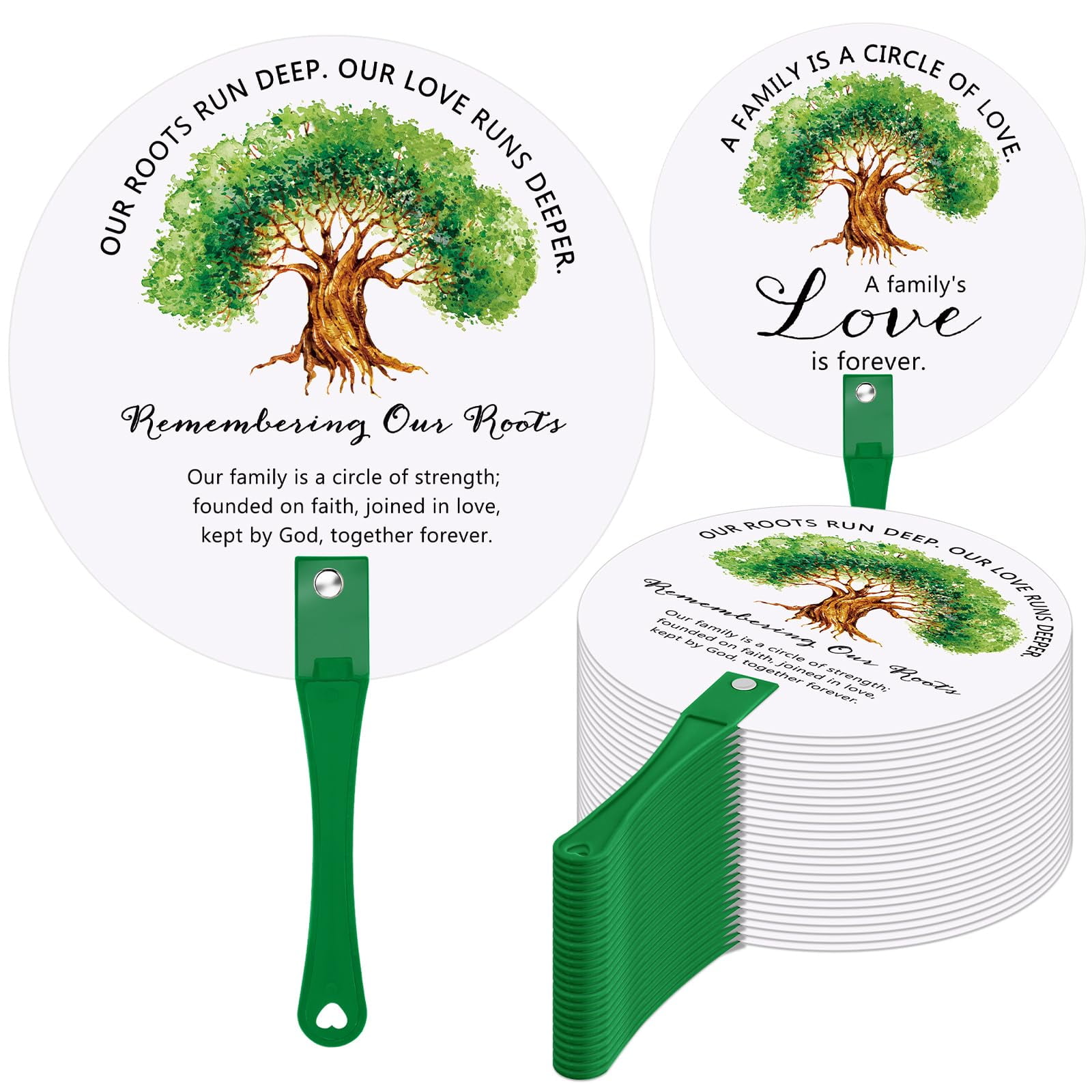 DoubleFill 50 Pcs Family Reunion Party Favors Family Tree Round ...