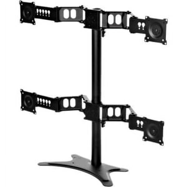 DoubleSight Quad Monitor Flex Stand Fully Adjustable Height Tilt Pivot ...