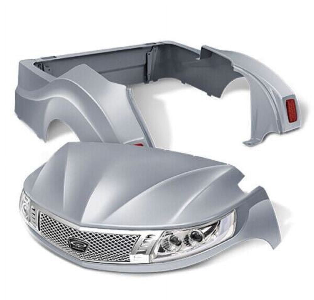 DoubleTake Phoenix Silver Body Kit with LED Light Kit and Black Grille ...