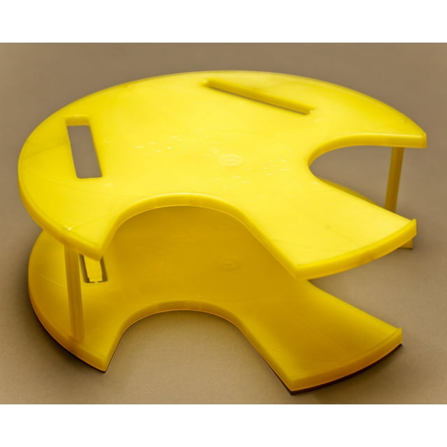 DoubleWave Microwave Plate Stacker - Yellow - Walmart.com