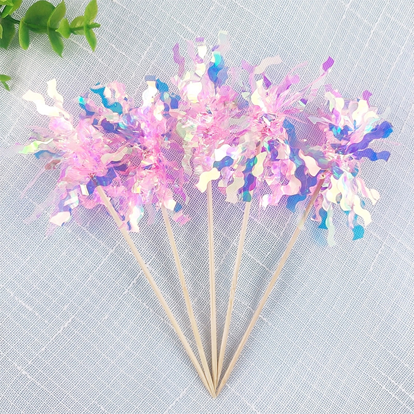 DoubleYi Cake Toppers 5Pcs Dessert Decorating Bright Color Attractive ...