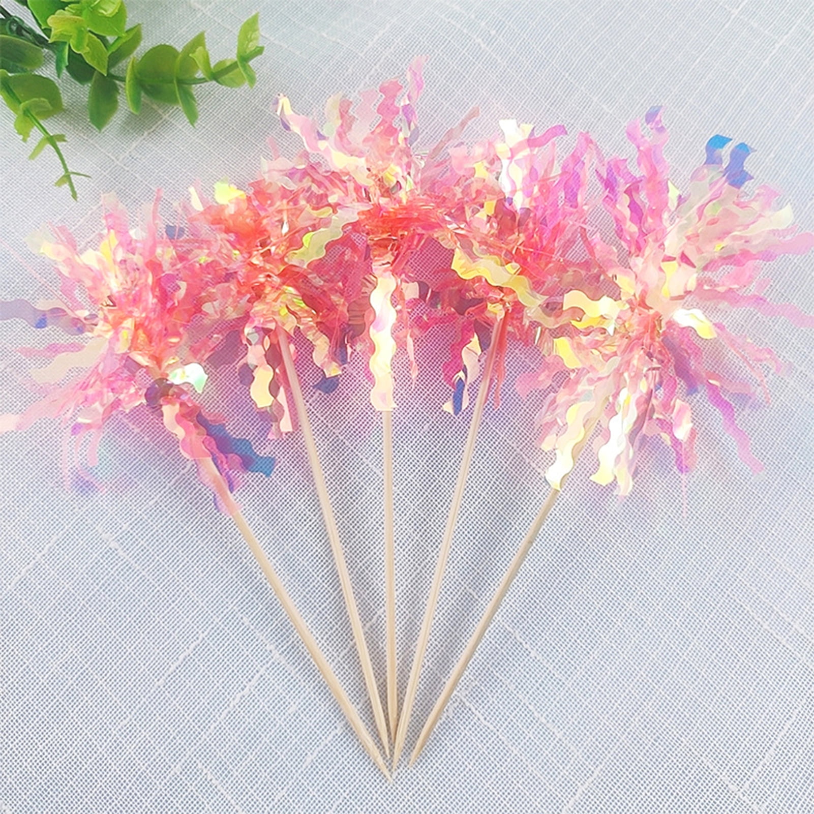 DoubleYi Cake Toppers 5Pcs Dessert Decorating Bright Color Attractive ...