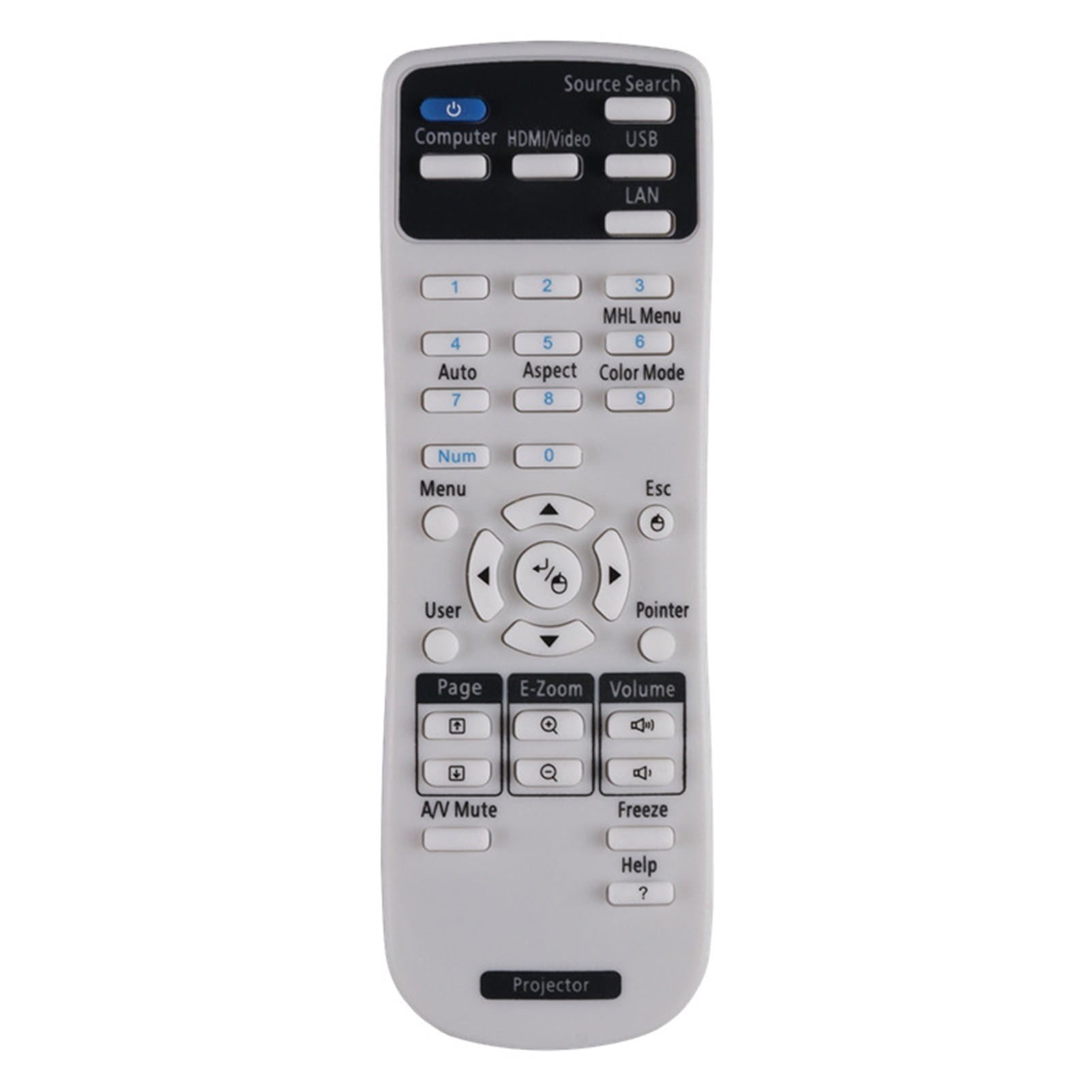 DoubleYi Projection Remote Controller Controling Comfortable Grip ...