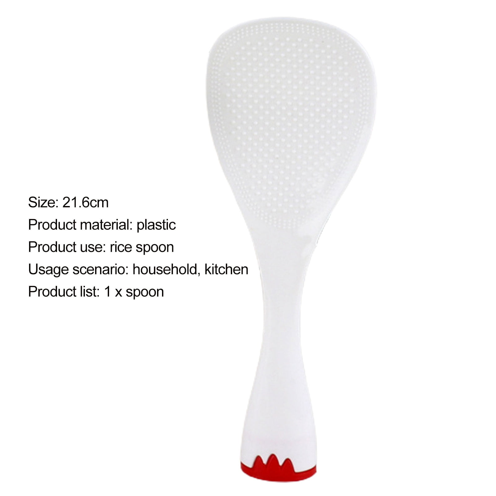 DoubleYi Rice Scoop Serve Rice Anti-scald Useful Red Black Rice Scooper ...