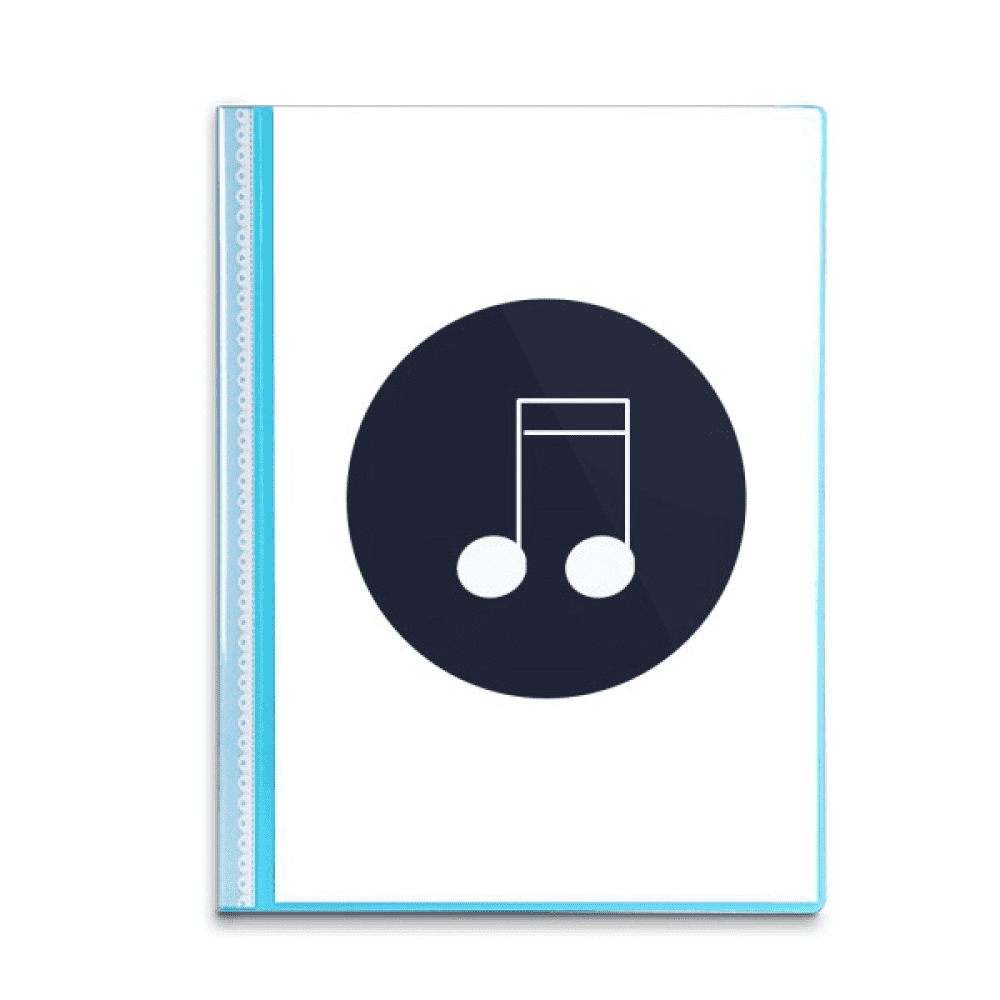 Doubled-dequaver Music Notes Book Sheet Protectors Portfolio Binder ...