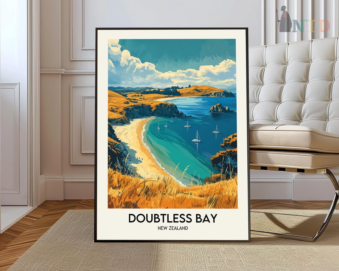Doubtless Bay Print, Doubtless Baydoubtless Bay Poster, Doubtless Bay ...