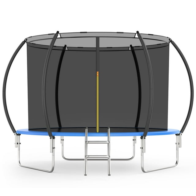 Doufit 10Ft Trampoline, 600Lbs, with Safety Net, Recreational, Backyard ...