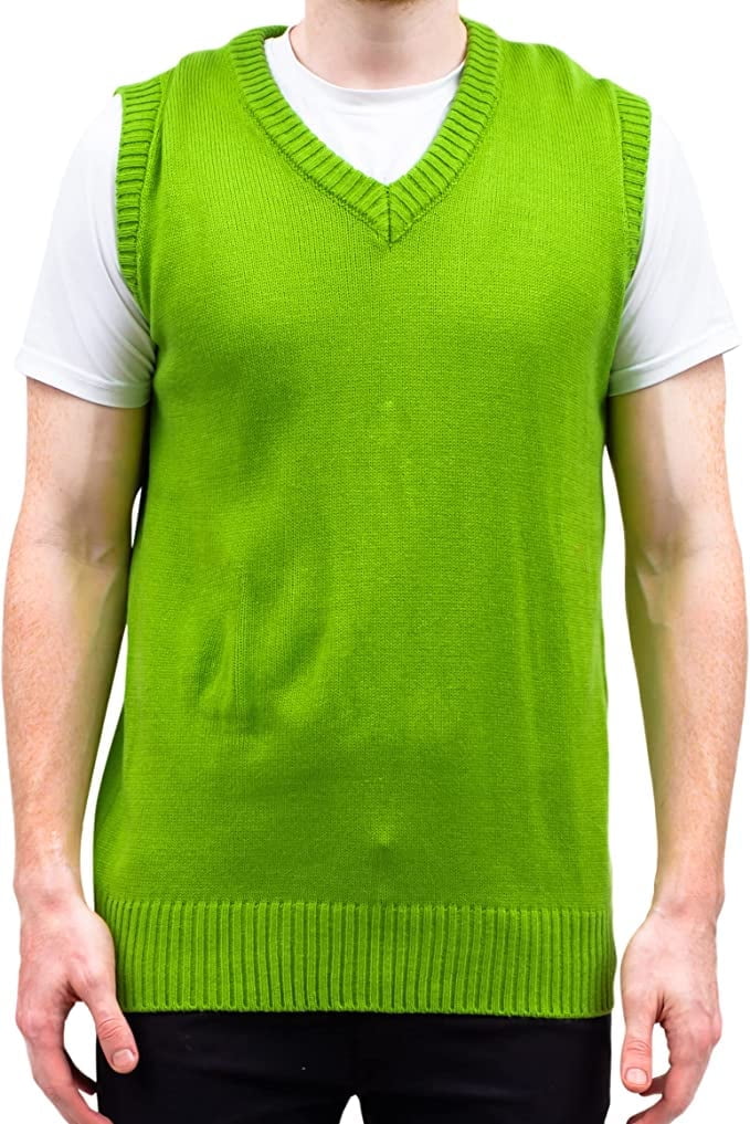 Doug Green Sweater Vest Halloween Costume Adult QuailMan Cosplay ...